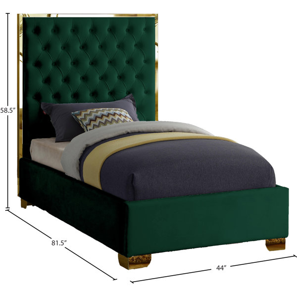 Everly Quinn Spadaro Upholstered Platform Bed & Reviews | Wayfair