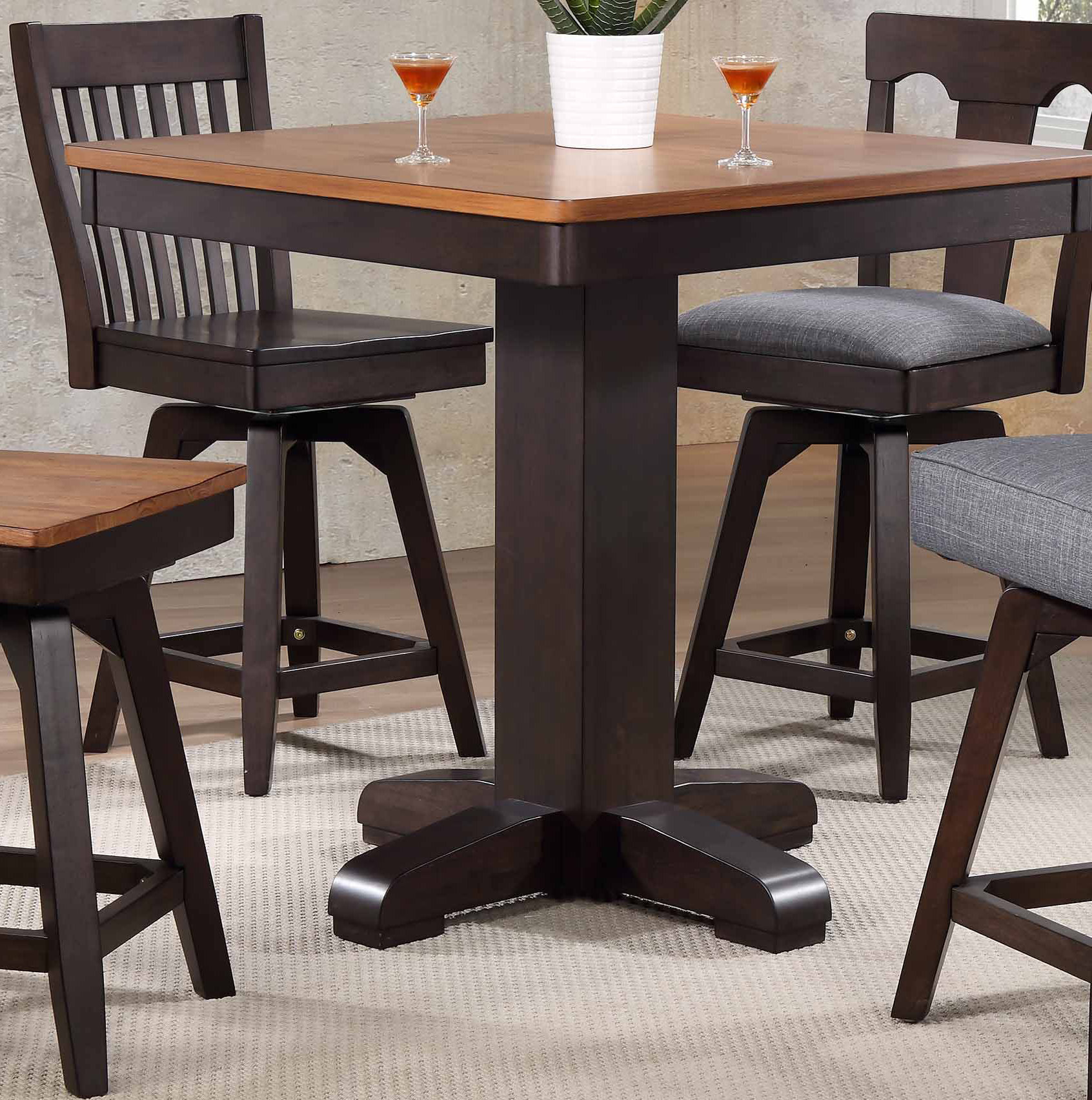Laurel Foundry Modern Farmhouse Calderon Choices Adjustable Pub Table ...