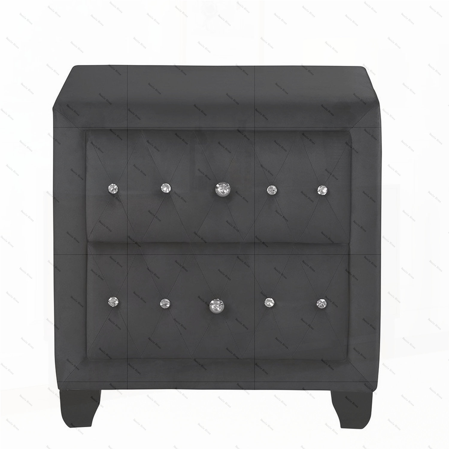 Latitude Run® Modern style Night Stand Made With Wood In Black | Wayfair