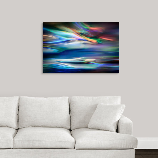 Wade Logan® 'Blue Lagoon' Graphic Art Print on Canvas & Reviews | Wayfair