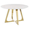 Everly Quinn Kamarea 51" Marble Dining Table | Wayfair