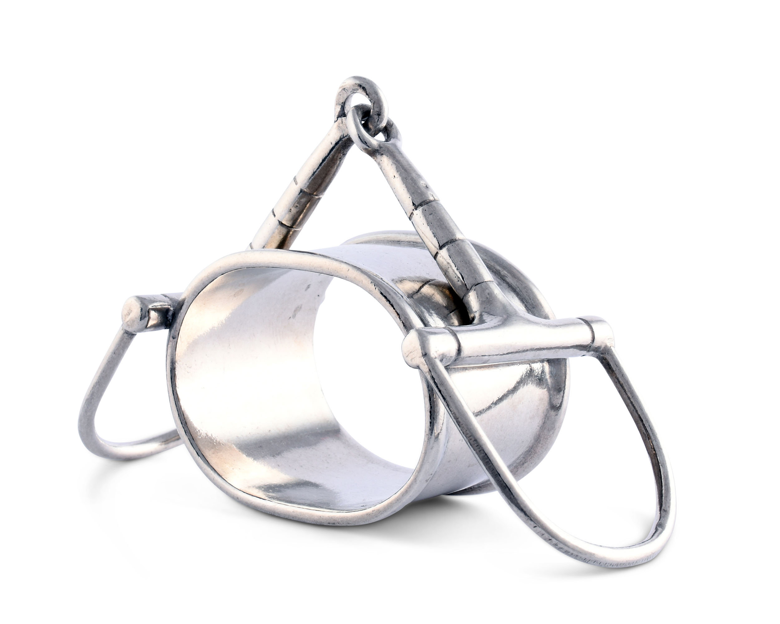 Vagabond House Equestrian Pewter Horse Bit Napkin Ring | Perigold