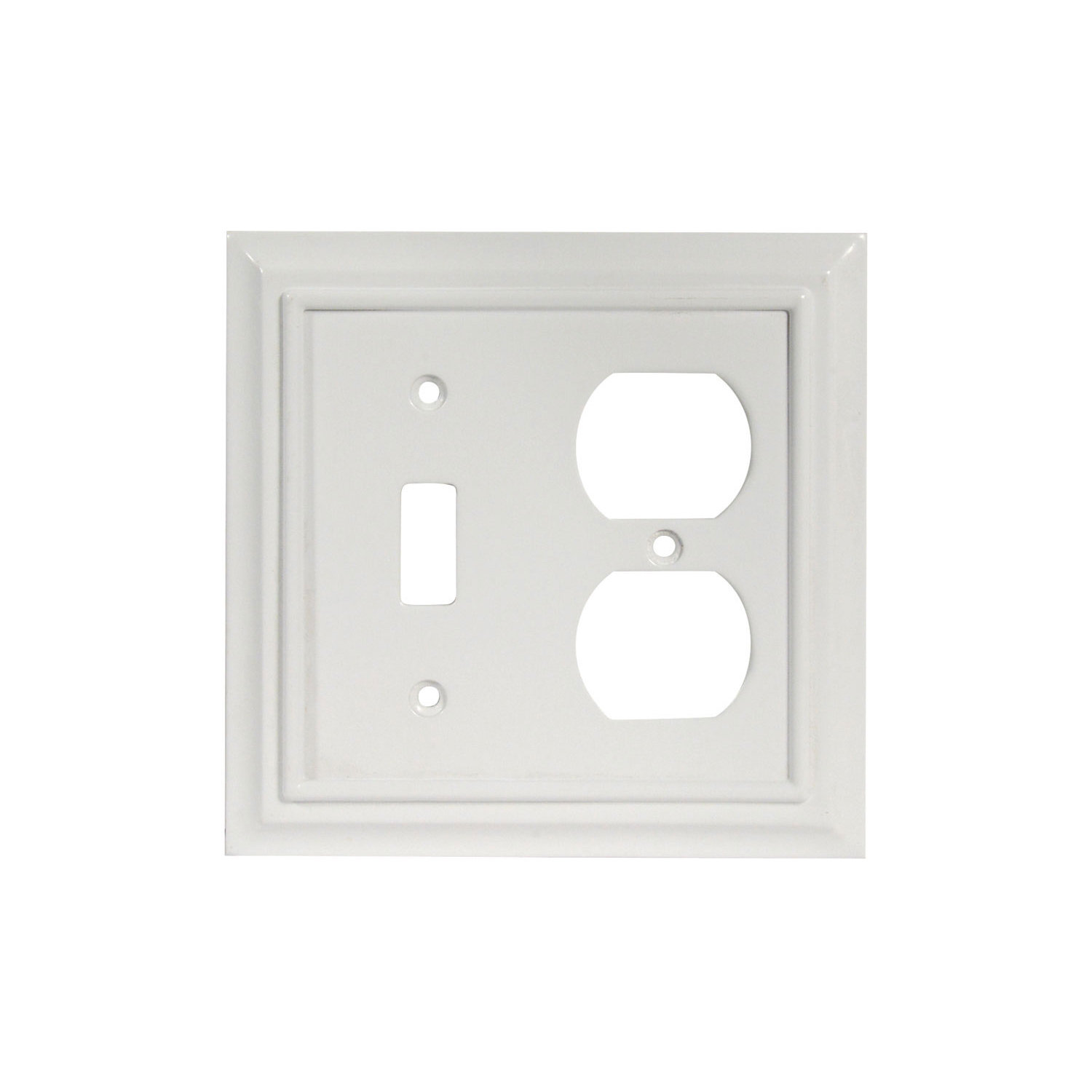 CKP Classic 3-Gang Toggle Light Switch / Duplex Outlet Combination Wall ...