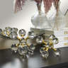 Mercer41 Crystal Orb Inspired Jack Decorative Clear Sculpture with Gold ...