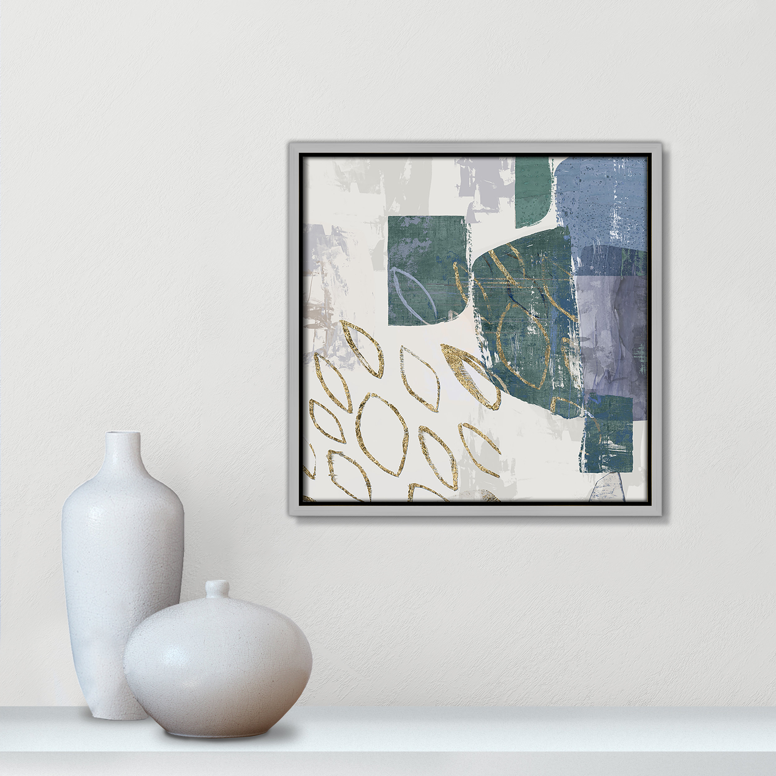 Casa Fine Arts Shape of Formation III - Blue Square Version Print by ...