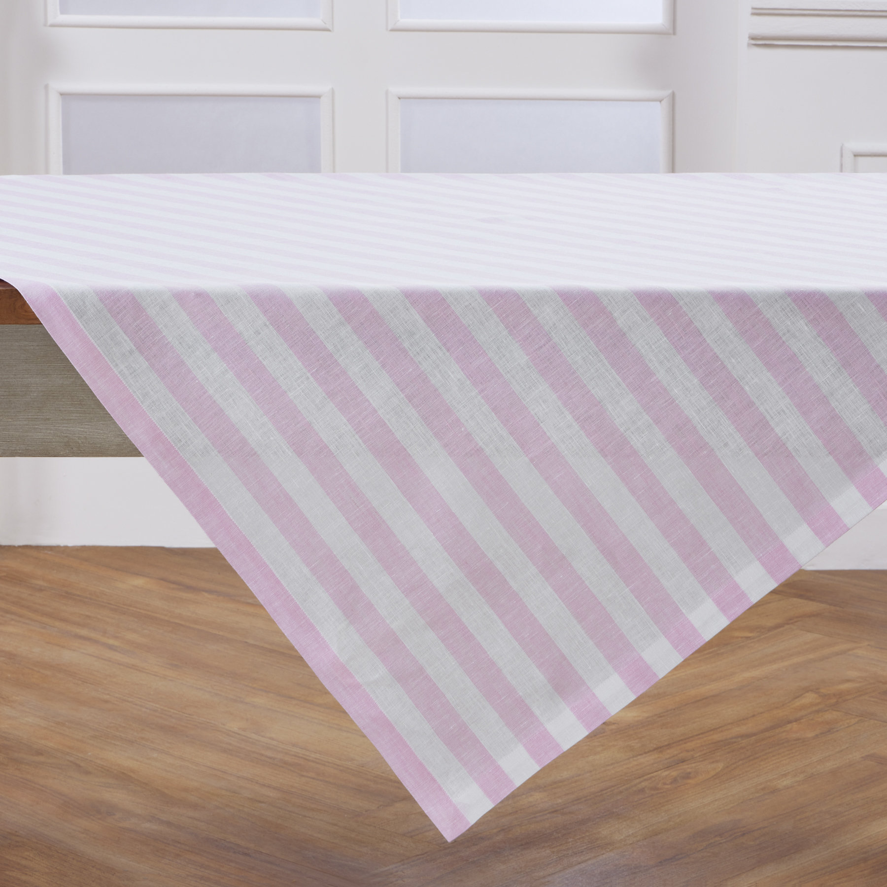Solino Home Buffalo Check - 100% Pure Linen Table Throw | Wayfair