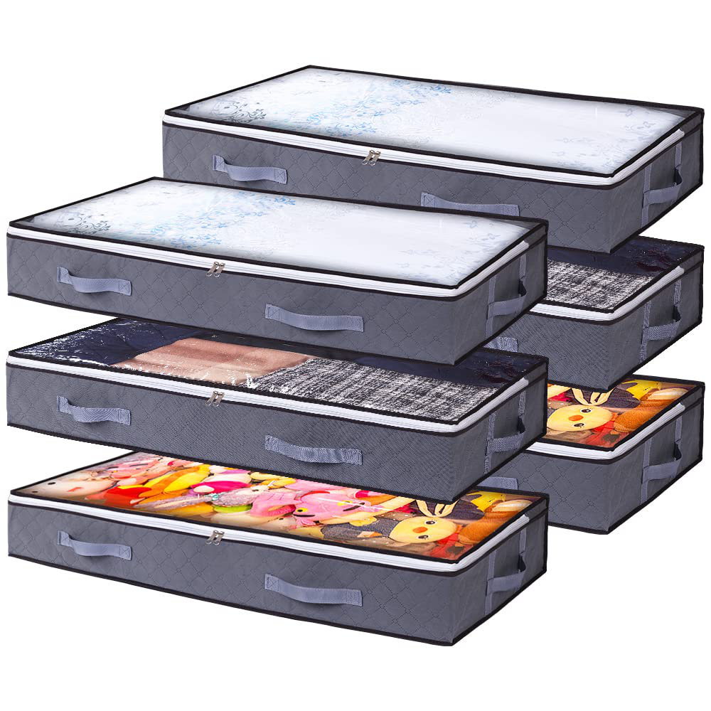 Symple Stuff Under Bed Storage Containers, Underbed Storage Bags With ...