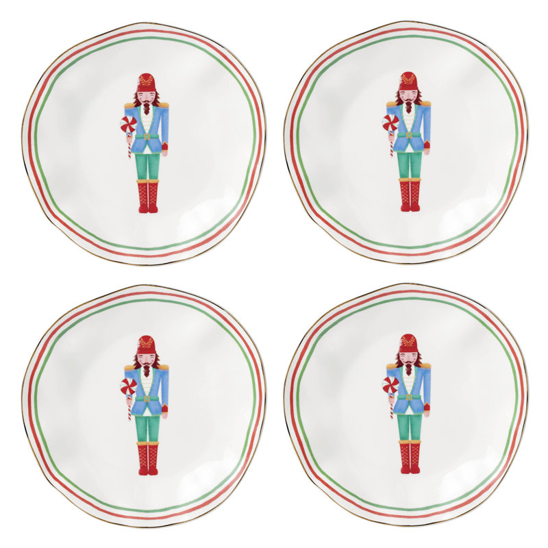 Lenox NUTCRACKERS Nutcracker Dinnerware Accent Plates, Set Of 4 | Wayfair