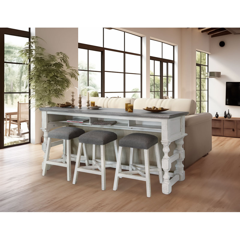 International Furniture Direct Stone Counter Height Sofa/Console Table ...