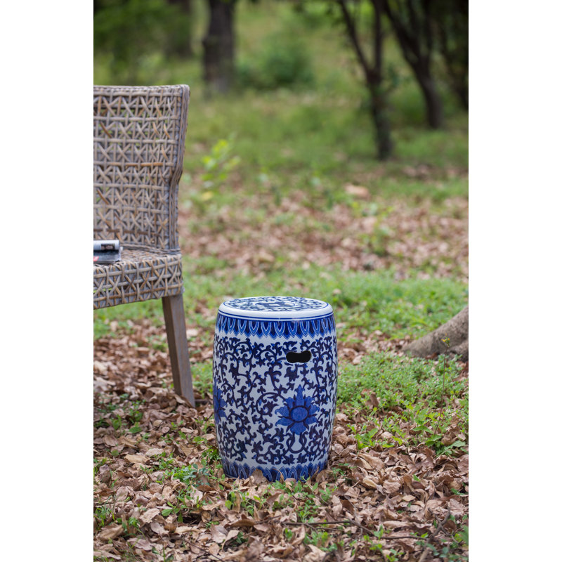Alcott Hill® Ceramic Garden Stool, Small Side Tabel | Wayfair