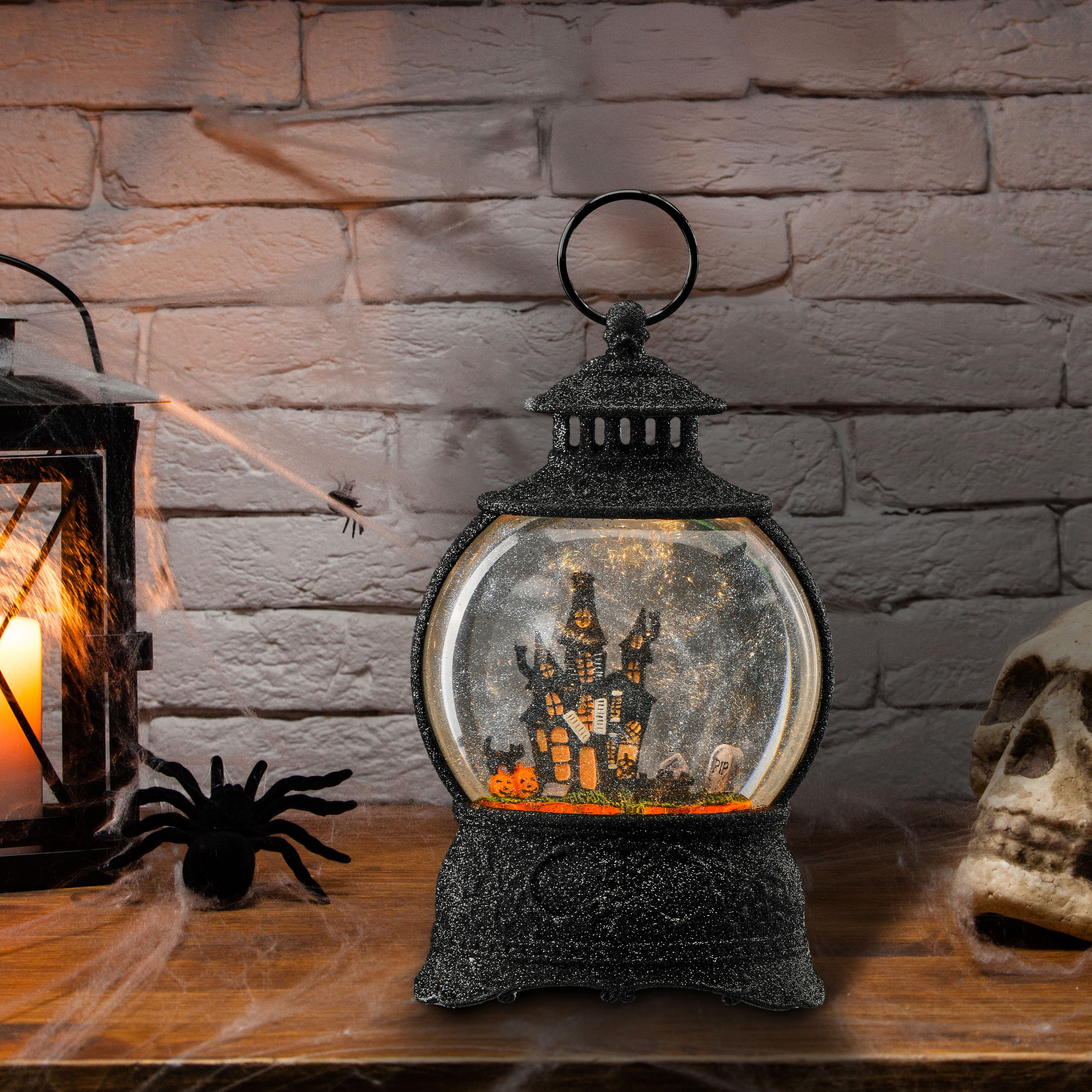 The Holiday Aisle® 9" LED Haunted House Lantern USB - Wayfair Canada