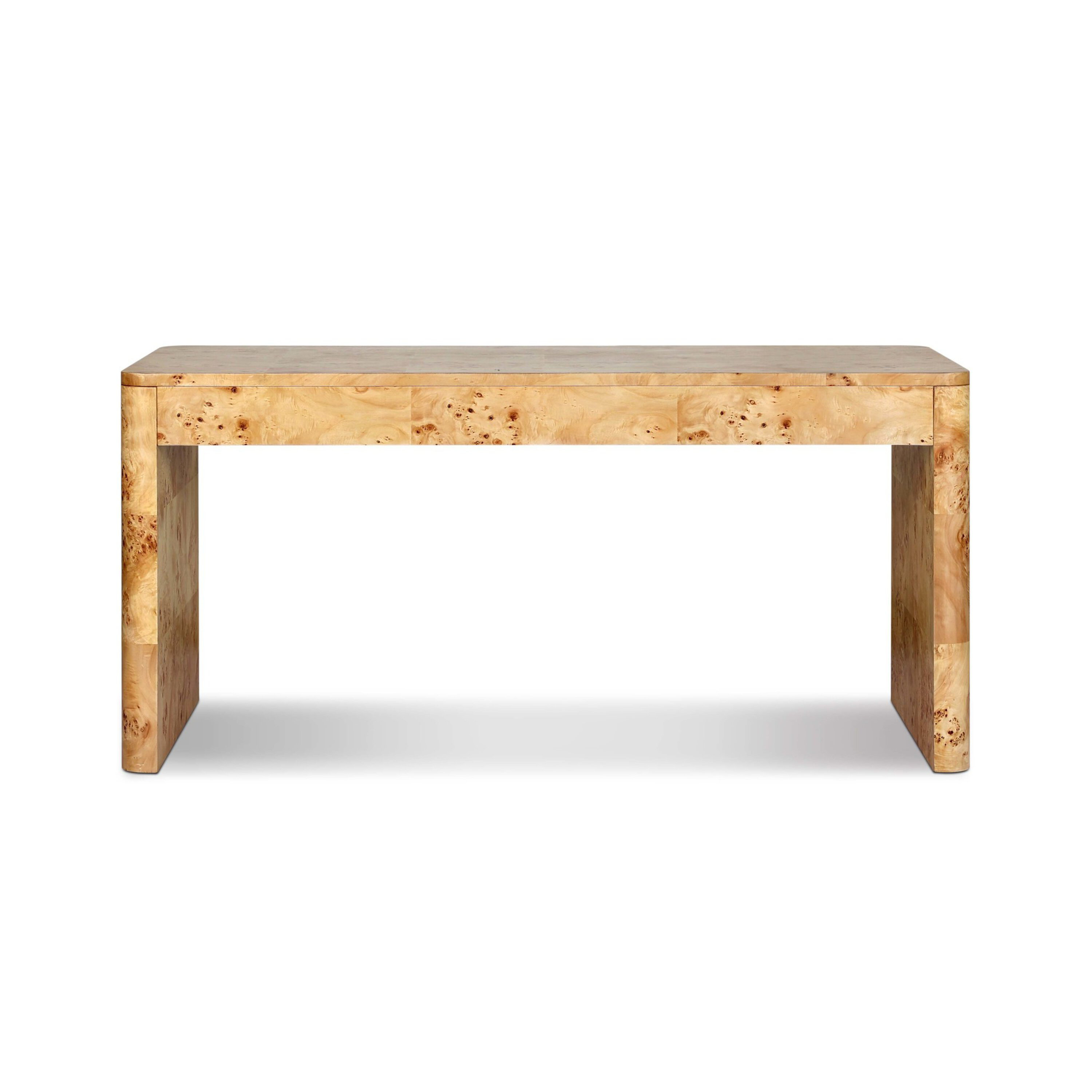 Four Hands Mullins Desk-Natural Mappa Burl | Perigold