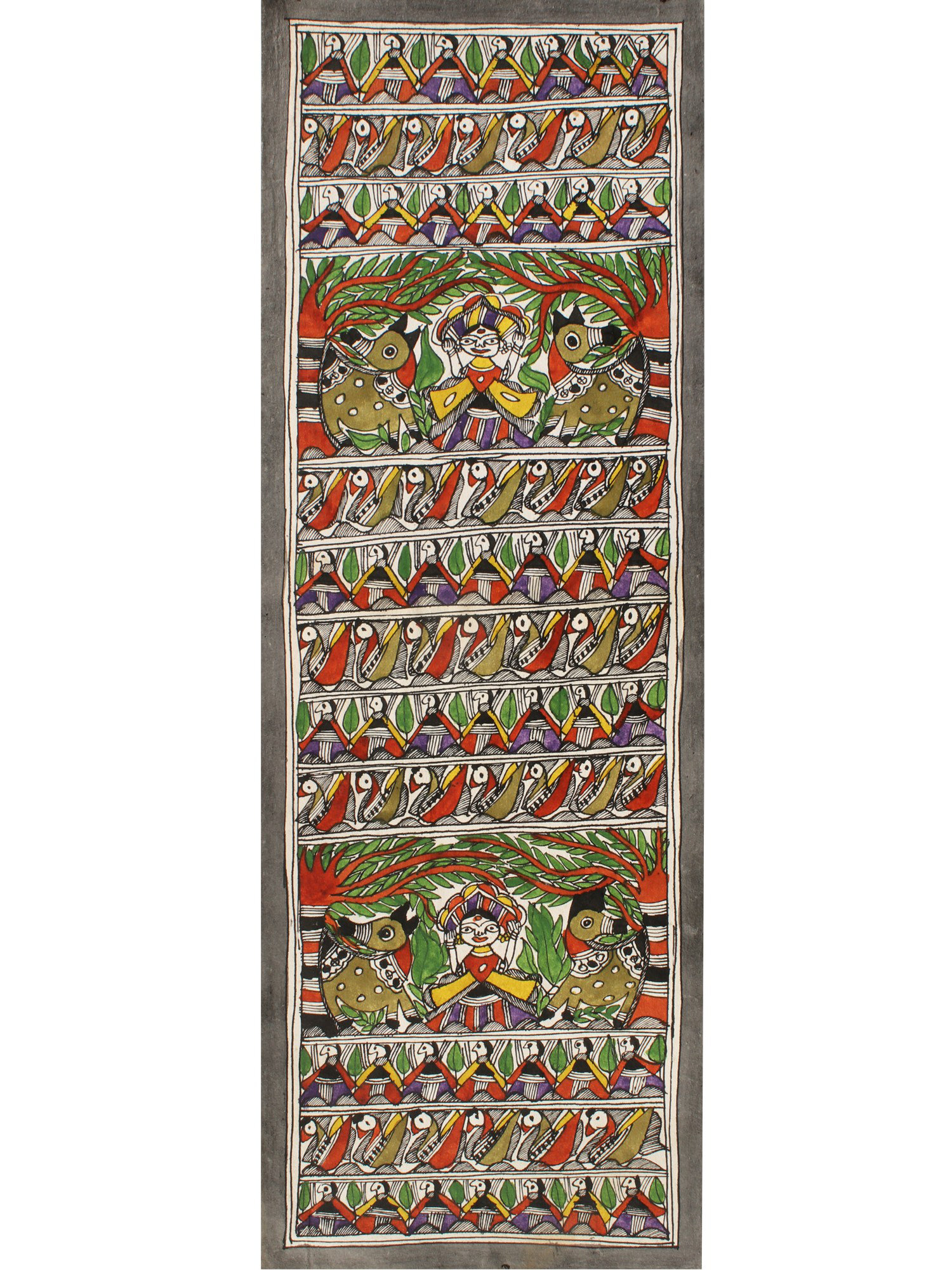 Astoria Grand Godna Style | Madhubani Painting | Natural Colors On ...