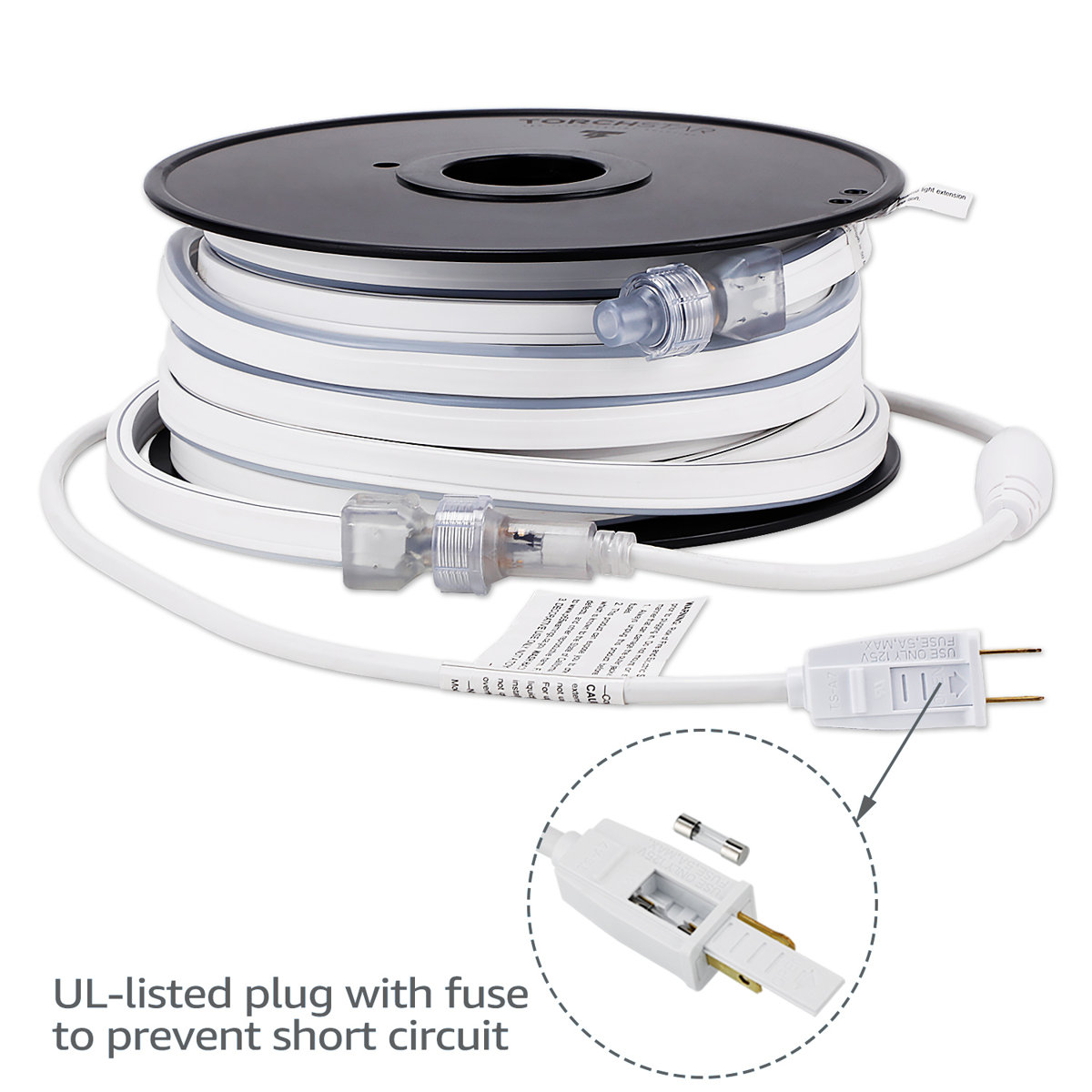 Mercer41 Commercial Grade Plug-in Neon LED Rope Lights IP67 Waterproof ...