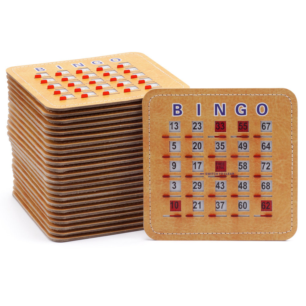 GSE Games & Sports Expert GSE 100-Pack Shutter Slide Bingo Game Cards ...