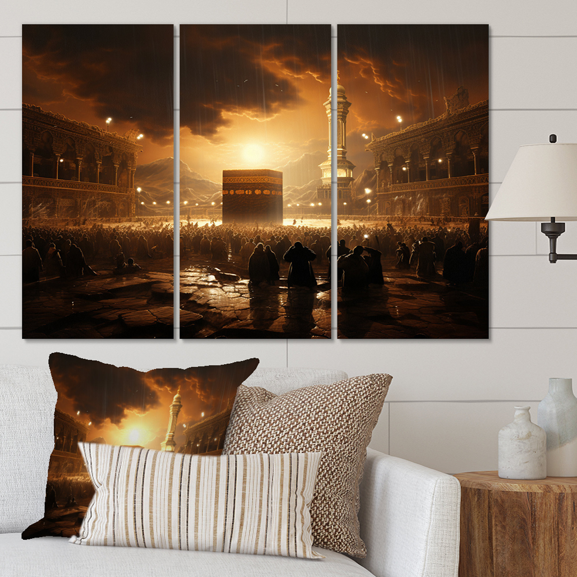 Red Barrel Studio® " Islam Art The Holy II " 3 - Pieces on Metal | Wayfair