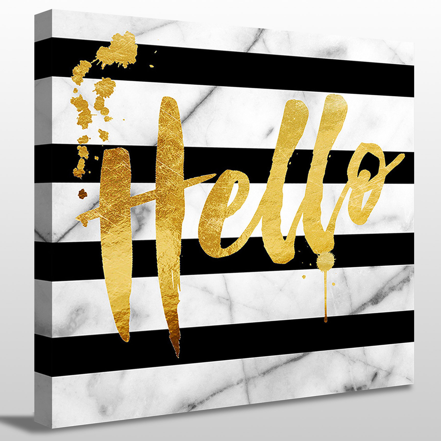 Picture Perfect International 'Hello' Framed Graphic Art Print on ...