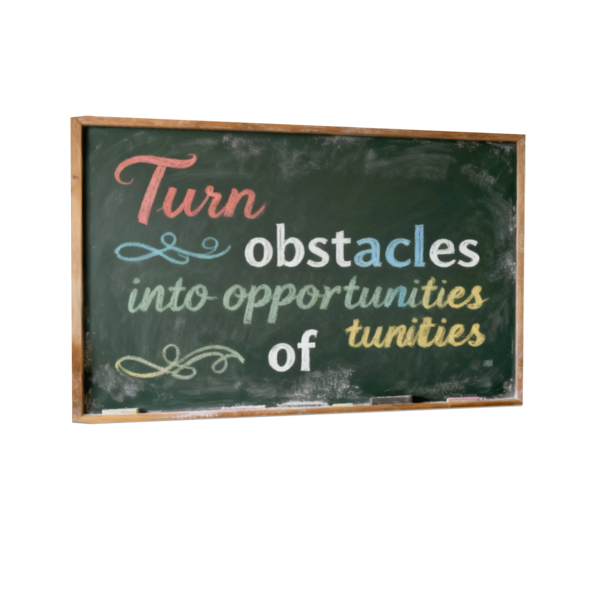 August Grove® Text & Numbers Turn Obstacles Into Opportunities Of ...