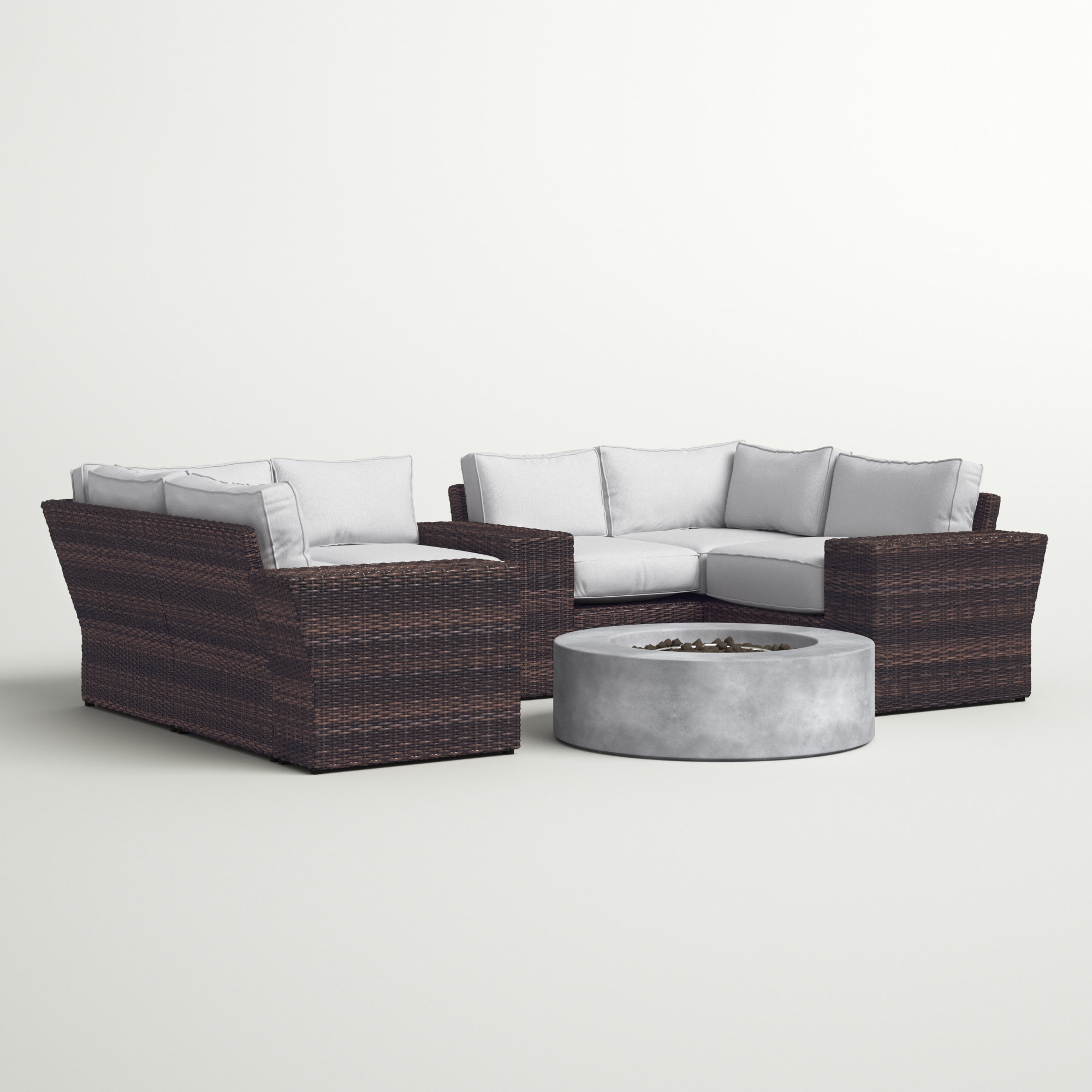 Sol 72 Outdoor™ Perrytown Wicker Fully Assembled 10 Piece Seating Group ...