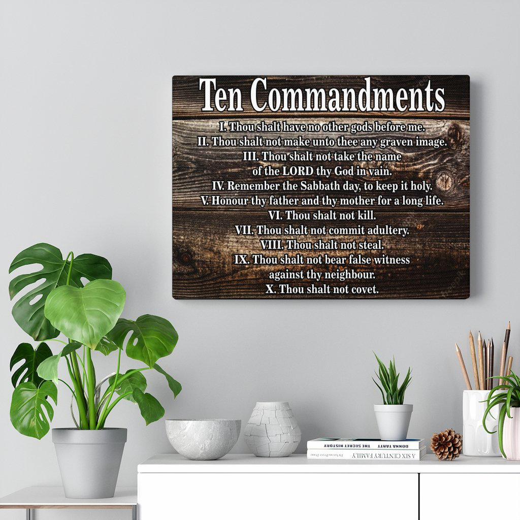 Express Your Love Gifts Ten Commandments Gold Tablets Christian Wall ...