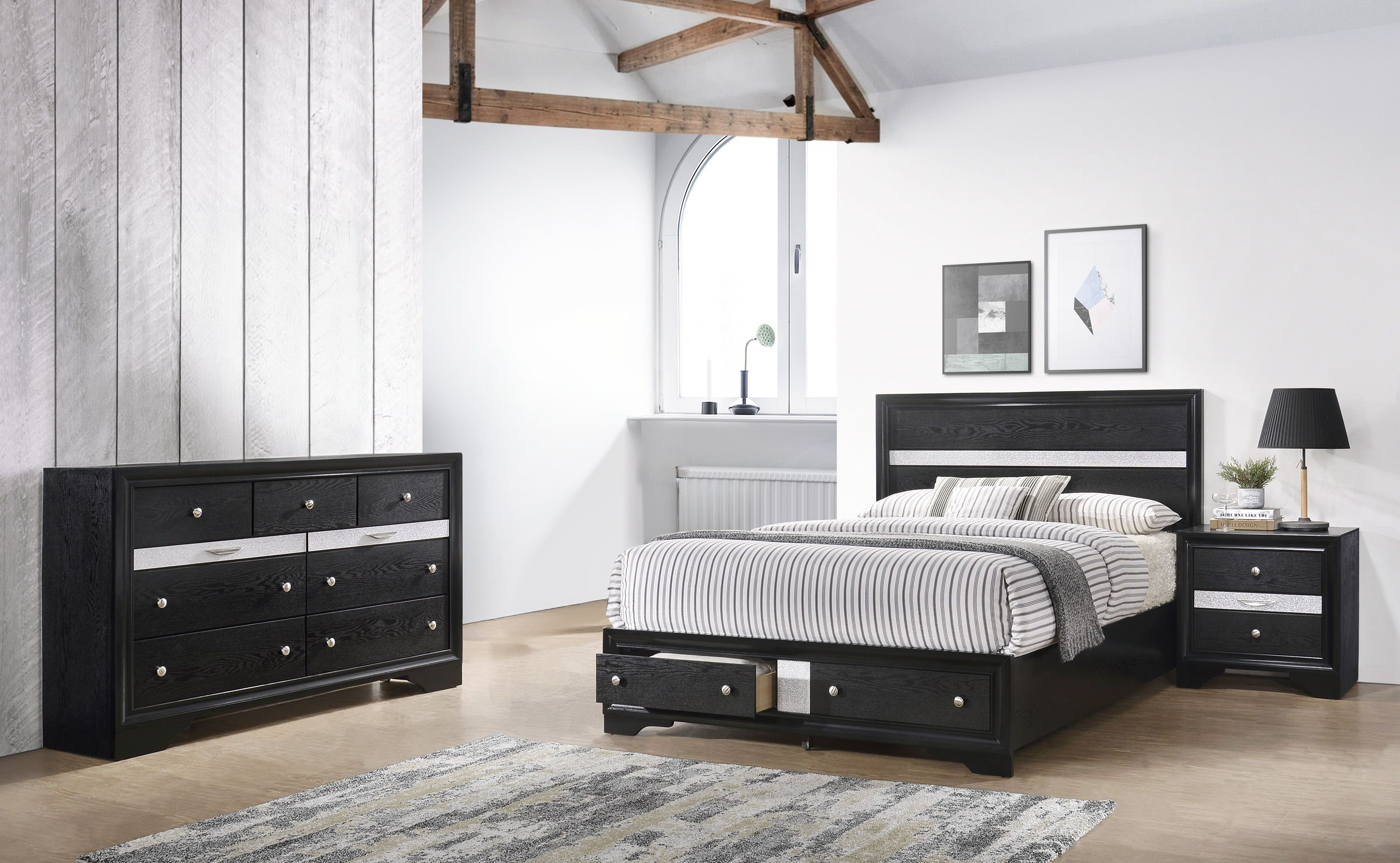 House of Hampton® Marielena 3-2_Risa Storage Platform Bedroom Set | Wayfair