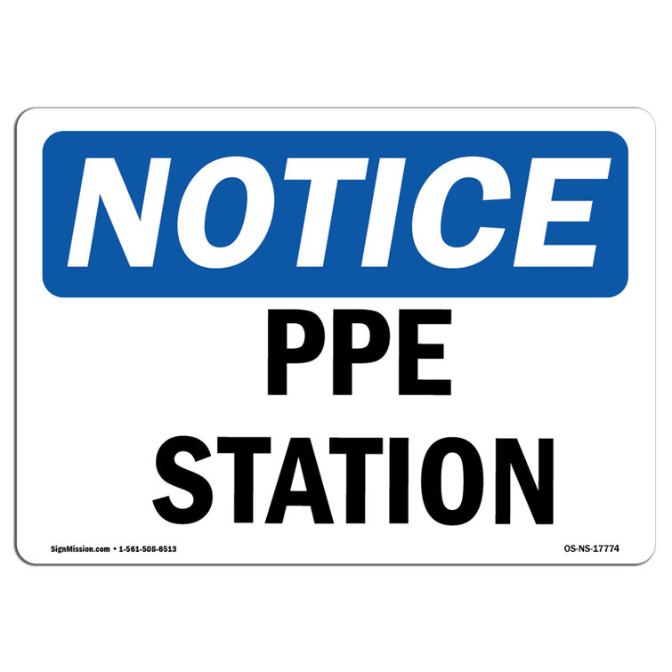 SignMission PPE Station Sign | Wayfair