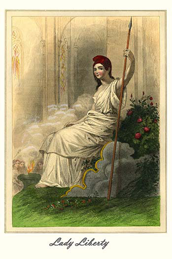 Buyenlarge Lady Liberty - Graphic Art Print | Wayfair