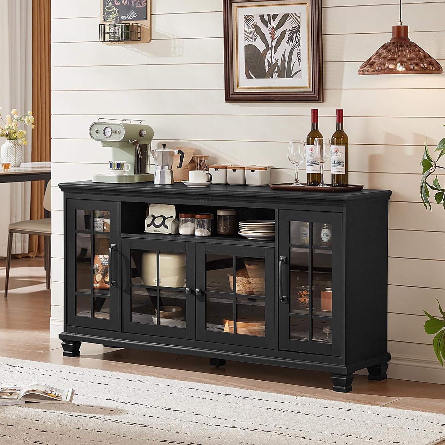Lark Manor™ Large Cutlery Cabinet, Buffet Cabinet With Storage Space ...