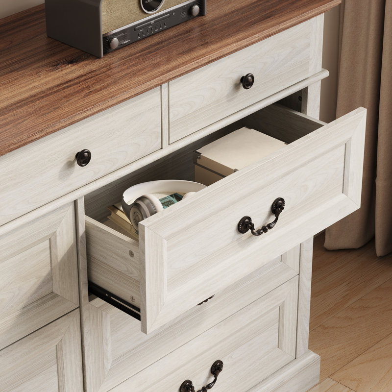 The Twillery Co.® Bridgeport 9 Drawer 53.5'' W Double Dresser & Reviews ...