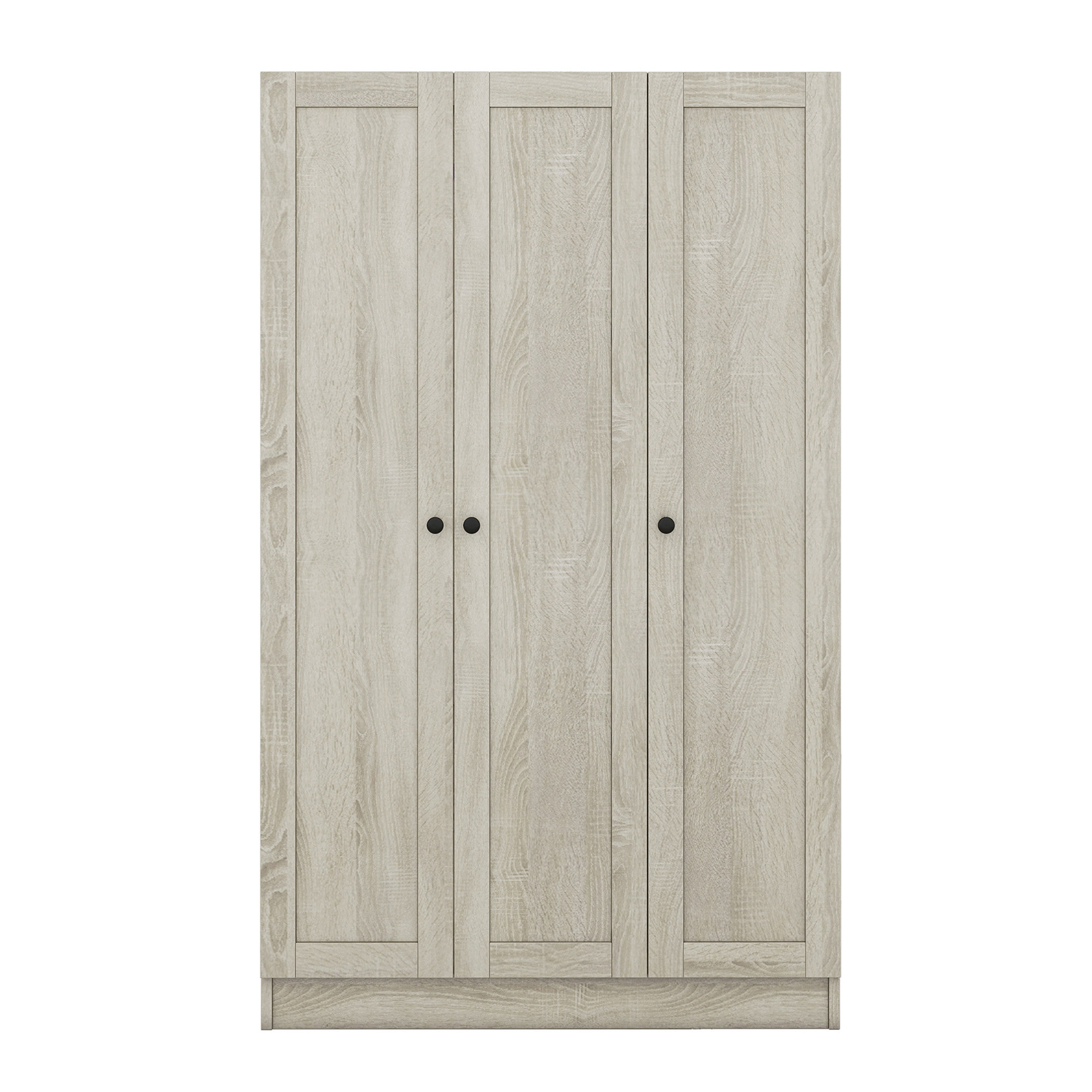 Latitude Run® 3-Door Shutter Wardrobe with shelves - Wayfair Canada