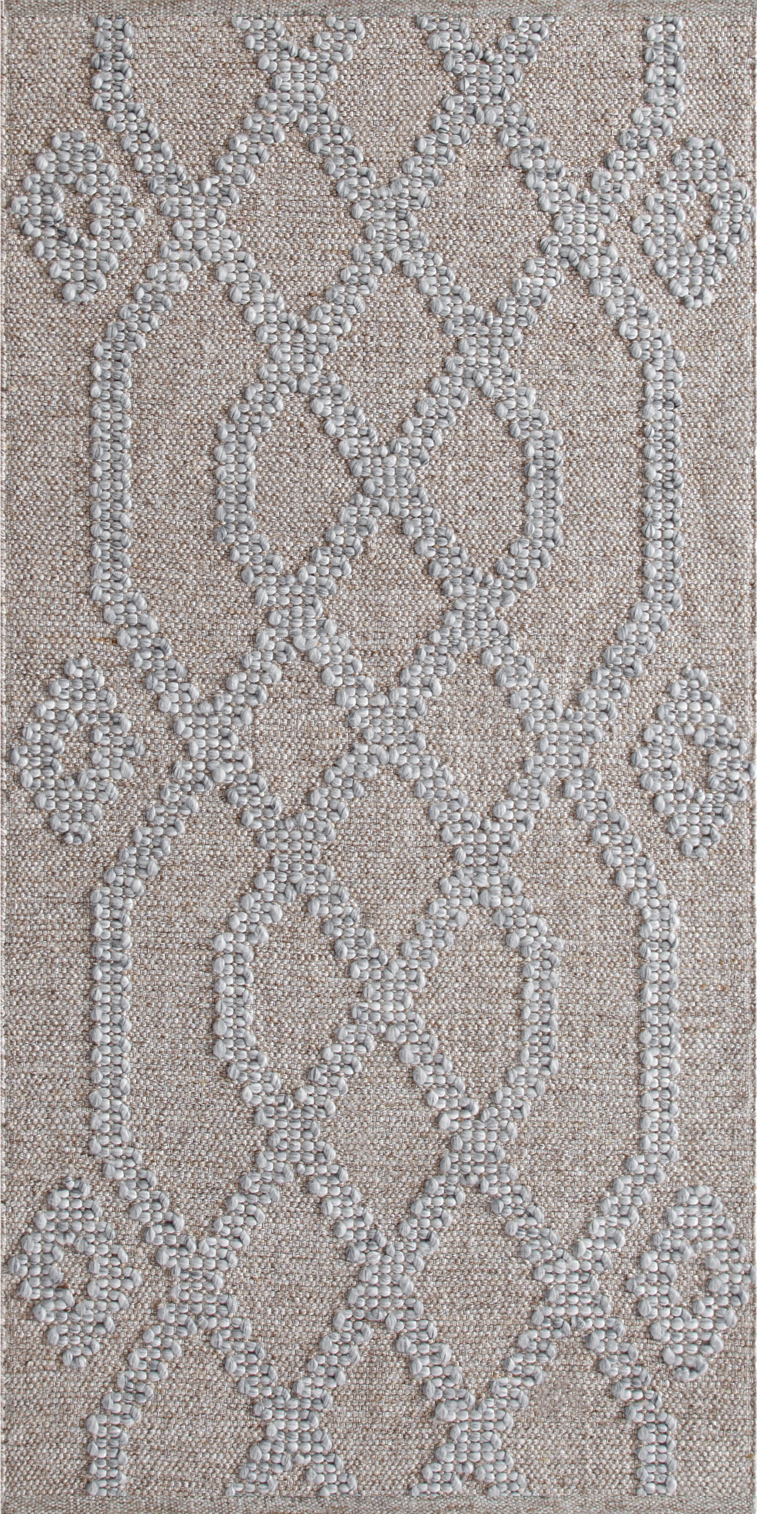 CompanyC Cable Heather Geometric Handmade Hand-Woven Driftwood Indoor ...