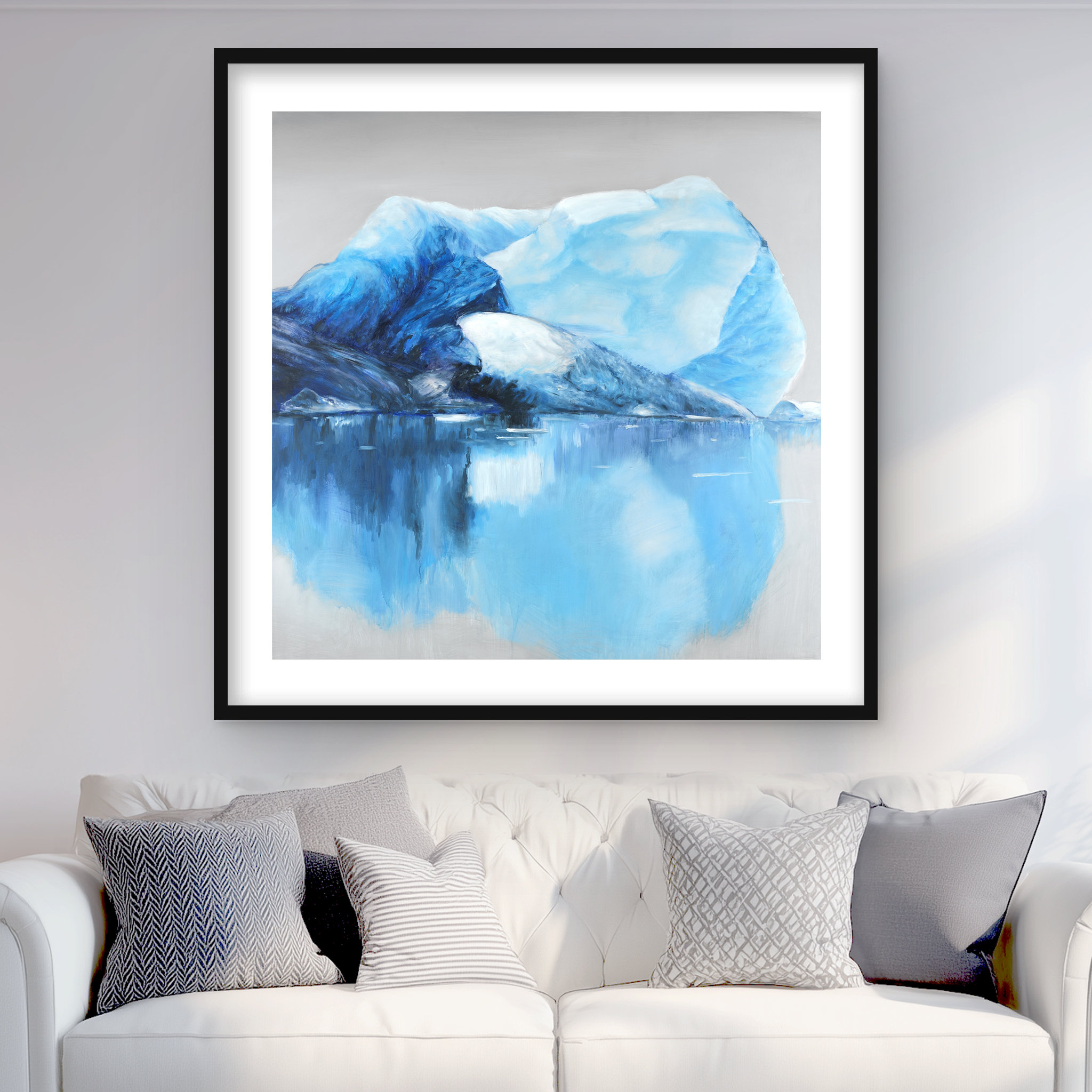 Lark Manor™ Iceland Icebergs - Bedroom Coastal Framed Matted Print ...