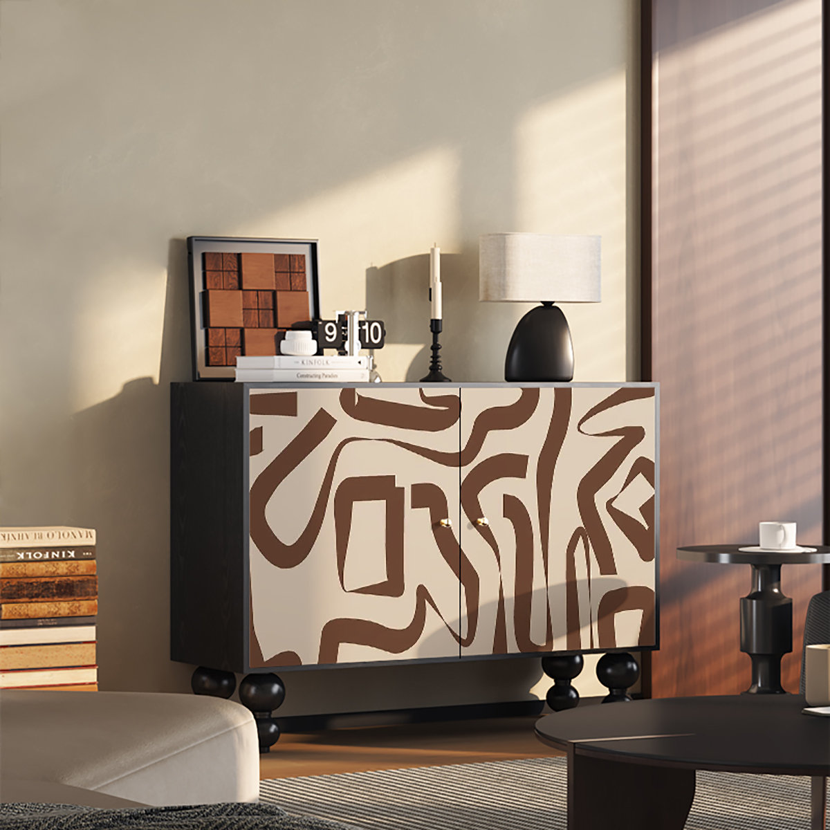 DURBIL Home French multi-functional texture decor cabinet | Wayfair