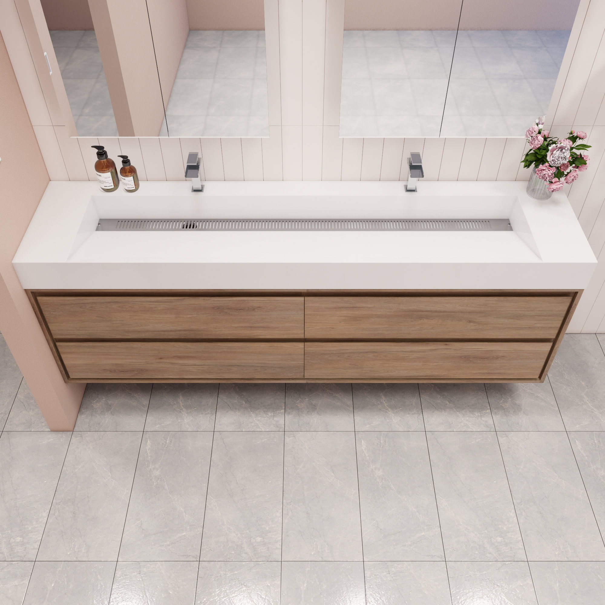 Better Vanity Victoria 84''Bathroom Vanity Base | Wayfair