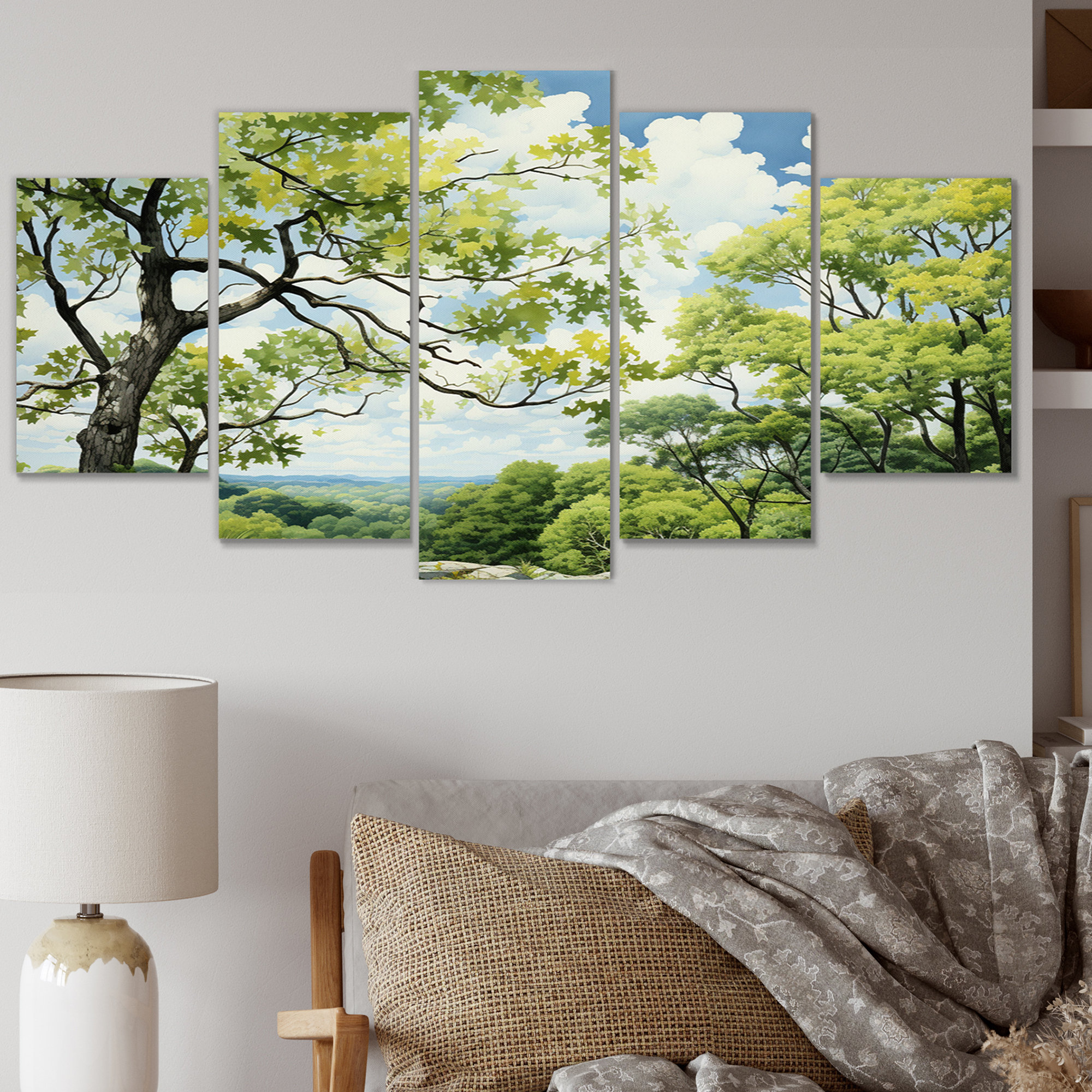 Red Barrel Studio® Green Tree Sycamore Serenade I - Tree Sycamore ...