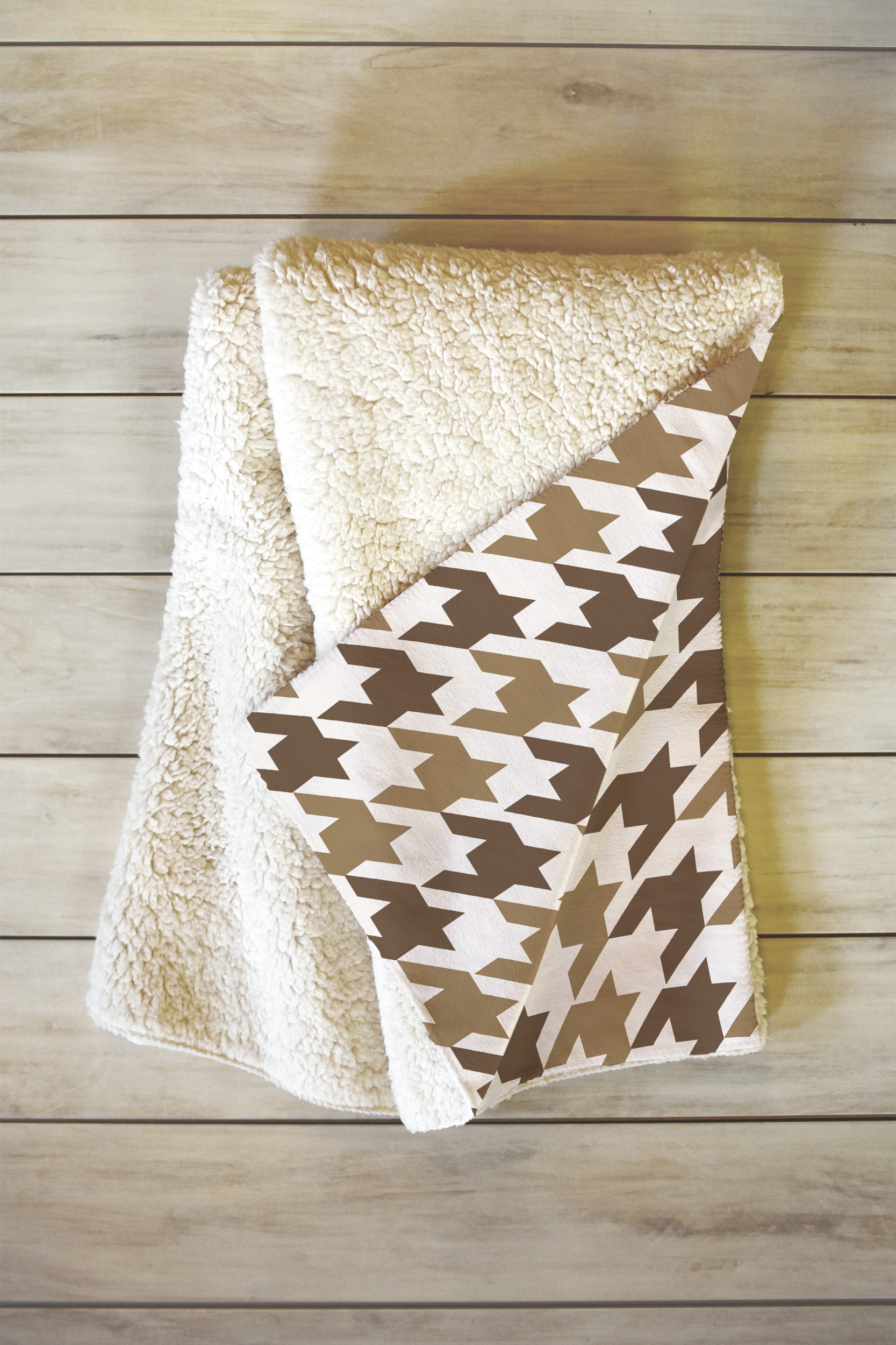 Deny Designs Allyson Johnson Classy Brown Houndstooth Throw | Wayfair