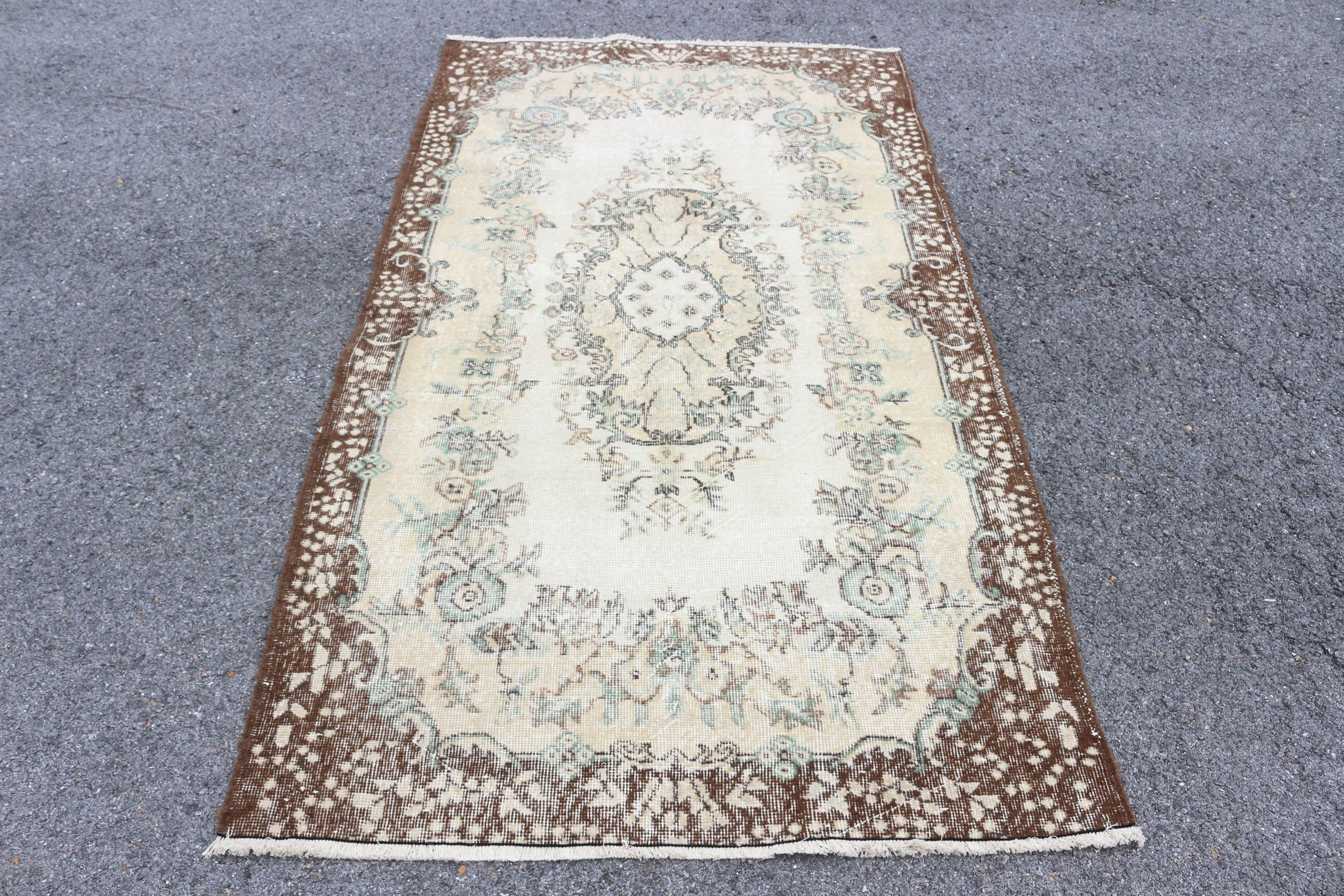 Bloomsbury Market Vintage Turkish Floor Rug in Beige for Indoor and ...