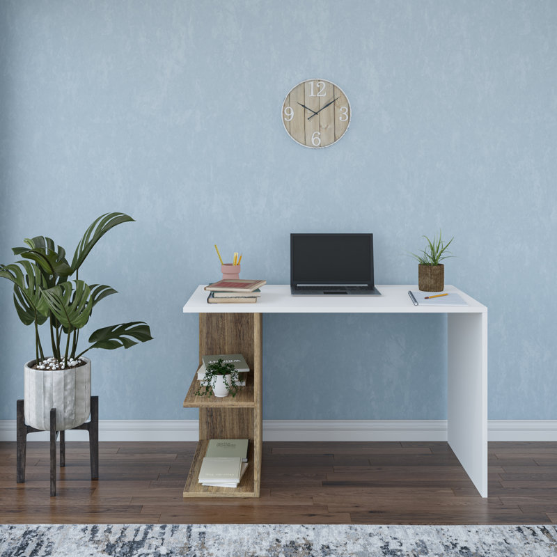 Latitude Run® 2 Tier Modern Desk | Wayfair