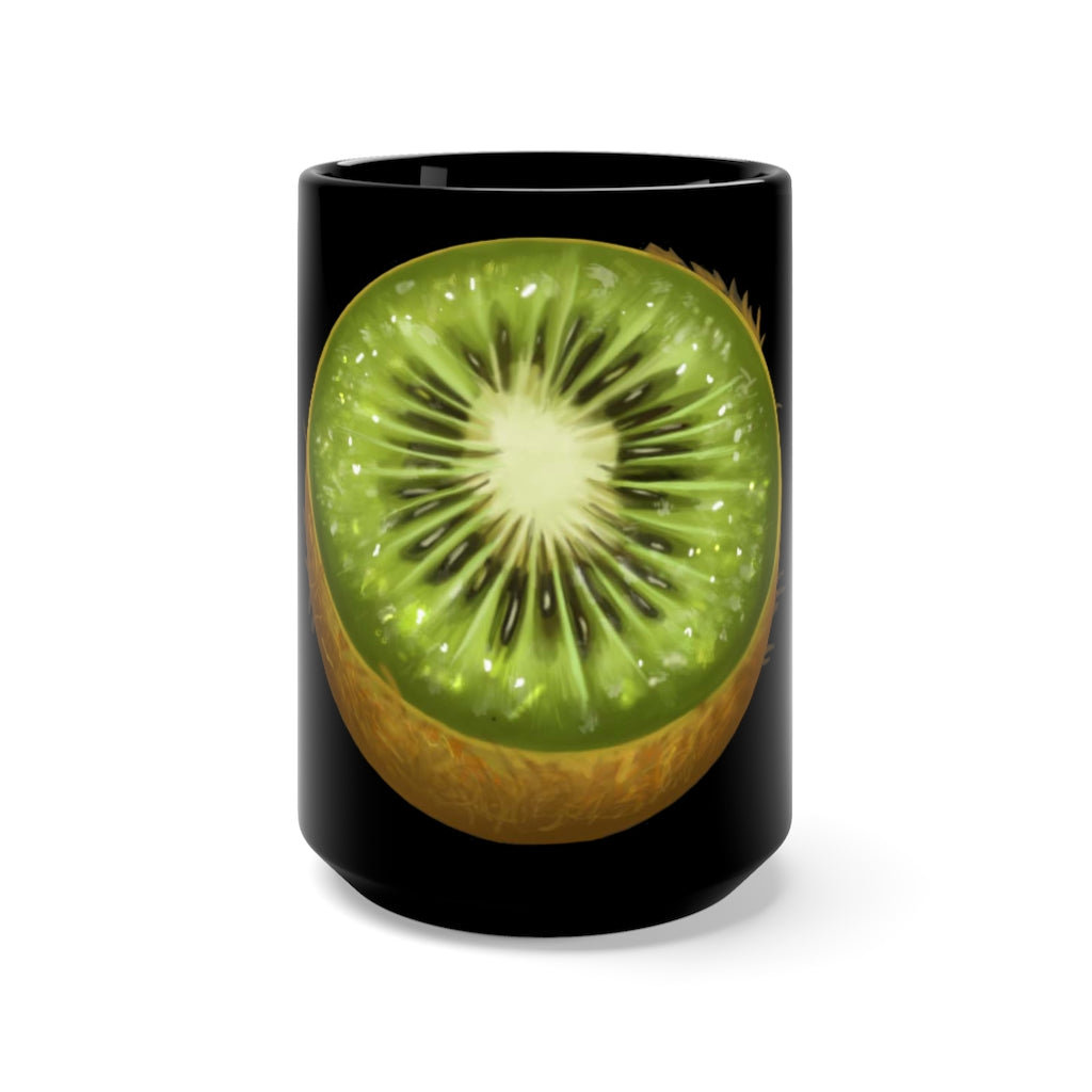 East Urban Home Kiwi Black Mug 15Oz | Wayfair