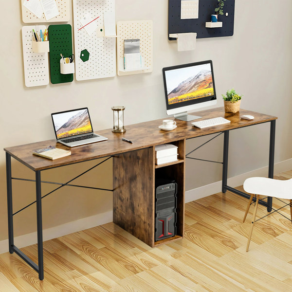 Inbox Zero Nimmons Metal Base Computer Desk | Wayfair
