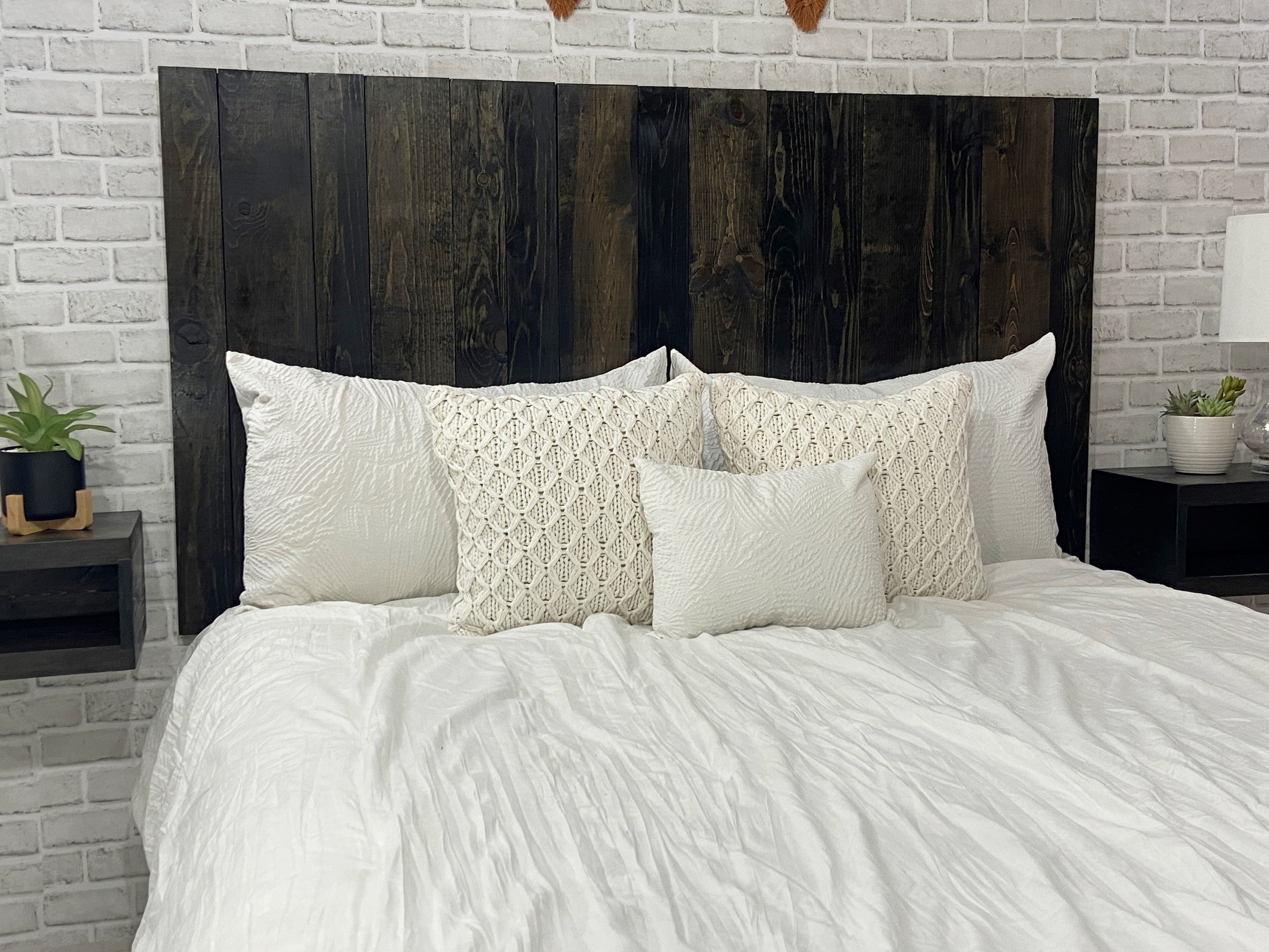 Loon Peak® Ashleah Solid Wood Panel Headboard Wall Leaner Style | Wayfair