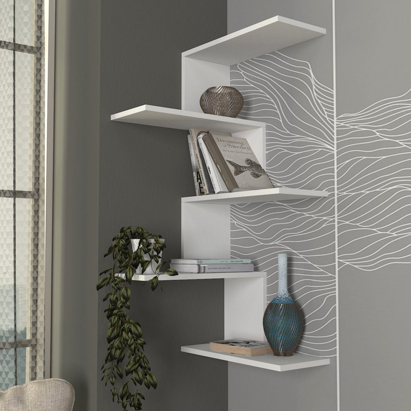17 Stories Kiaja 5 Piece Square Wall Corner Shelf & Reviews | Wayfair.co.uk
