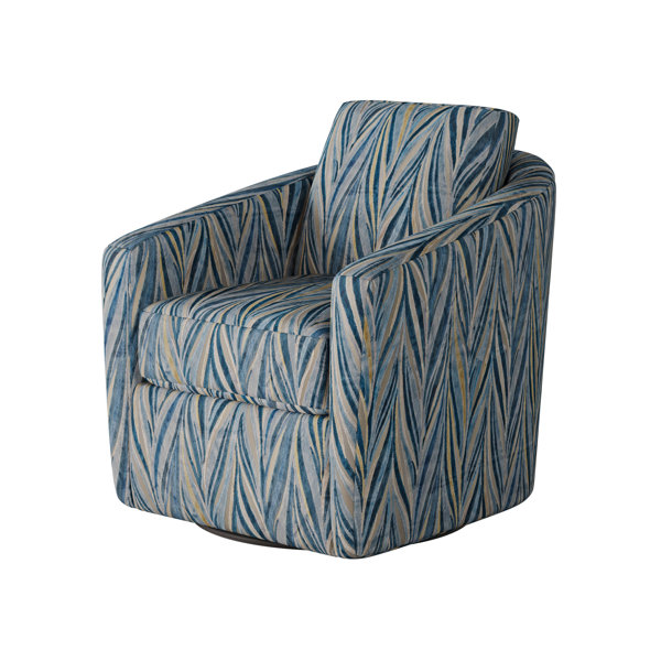 Union Rustic Andele Upholstered Swivel Barrel Chair | Wayfair