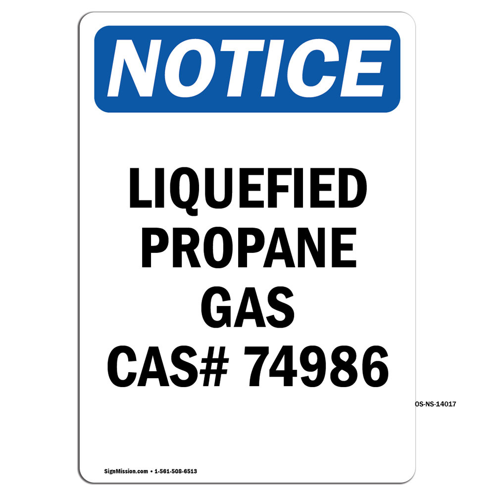 SignMission Liquefied Propane Gas Sign | Wayfair