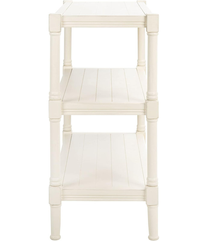 Lark Manor™ White 3-Shelf Console Table | Wayfair