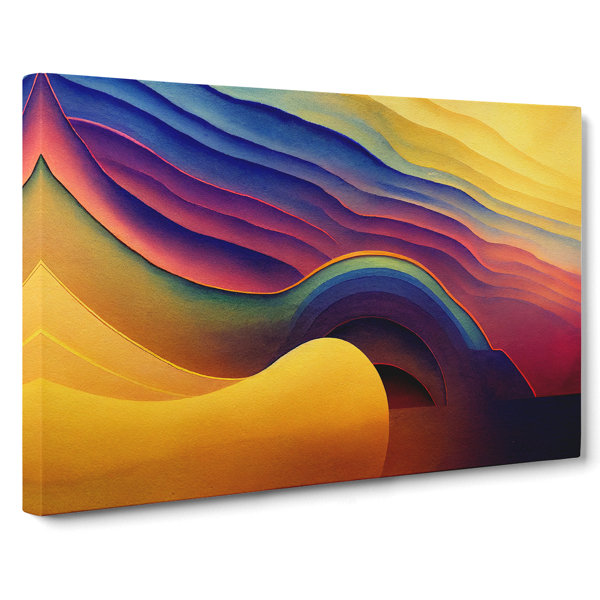 Metro Lane Modern Audio Soundwave Art Vol.1 Abstract - Wrapped Canvas ...
