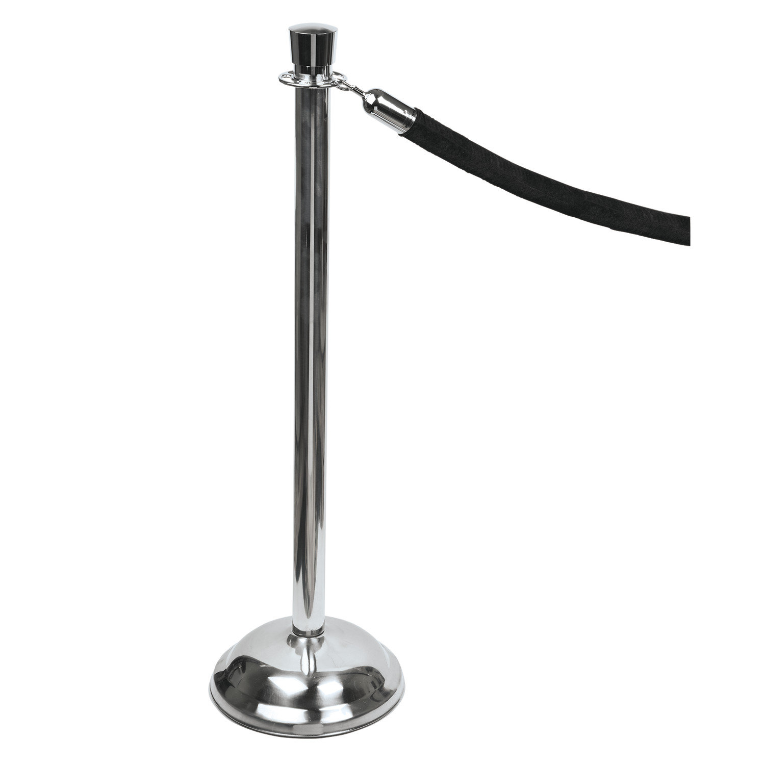 Tatco Crowd Control Posts, Chrome, 41" High, Silver, Two per Box ...