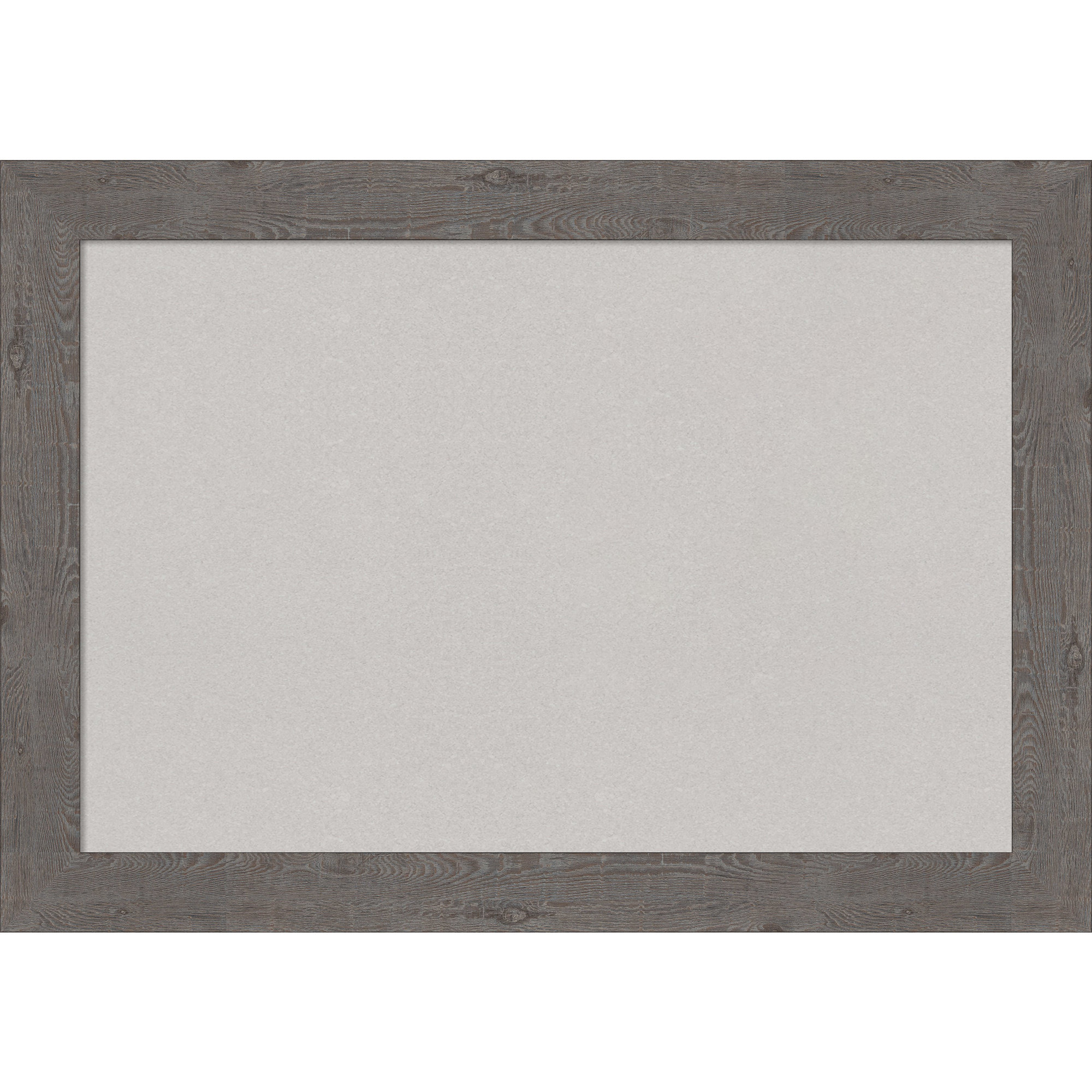 Amanti Art Panneau de liège gris, cadre rustique étroit - babillard ...