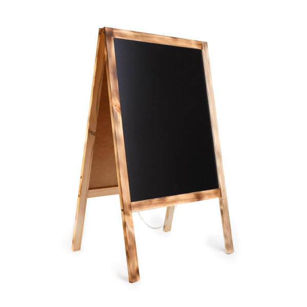 Ebern Designs Glema Free-Standing Chalkboard 100cm H x 60cm W | Wayfair.ie