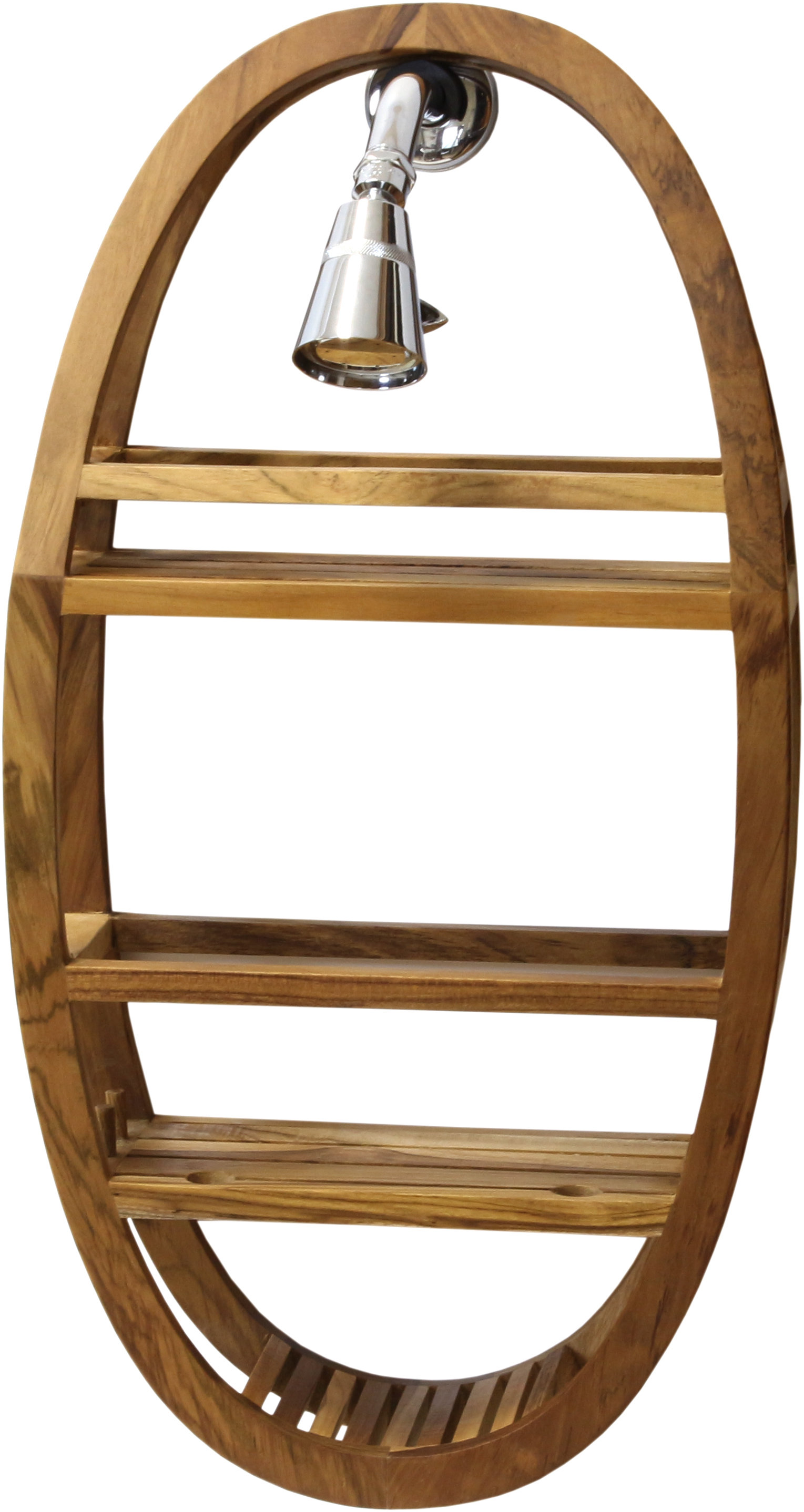 Aqua Teak Moa™ Clear Shield Teak Shower Caddy - Wayfair Canada